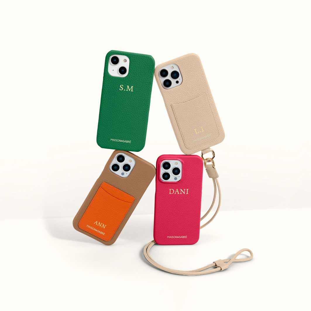 Customised Leather Phone Cases | Personalised Phone Cases – MAISON de SABRÉ