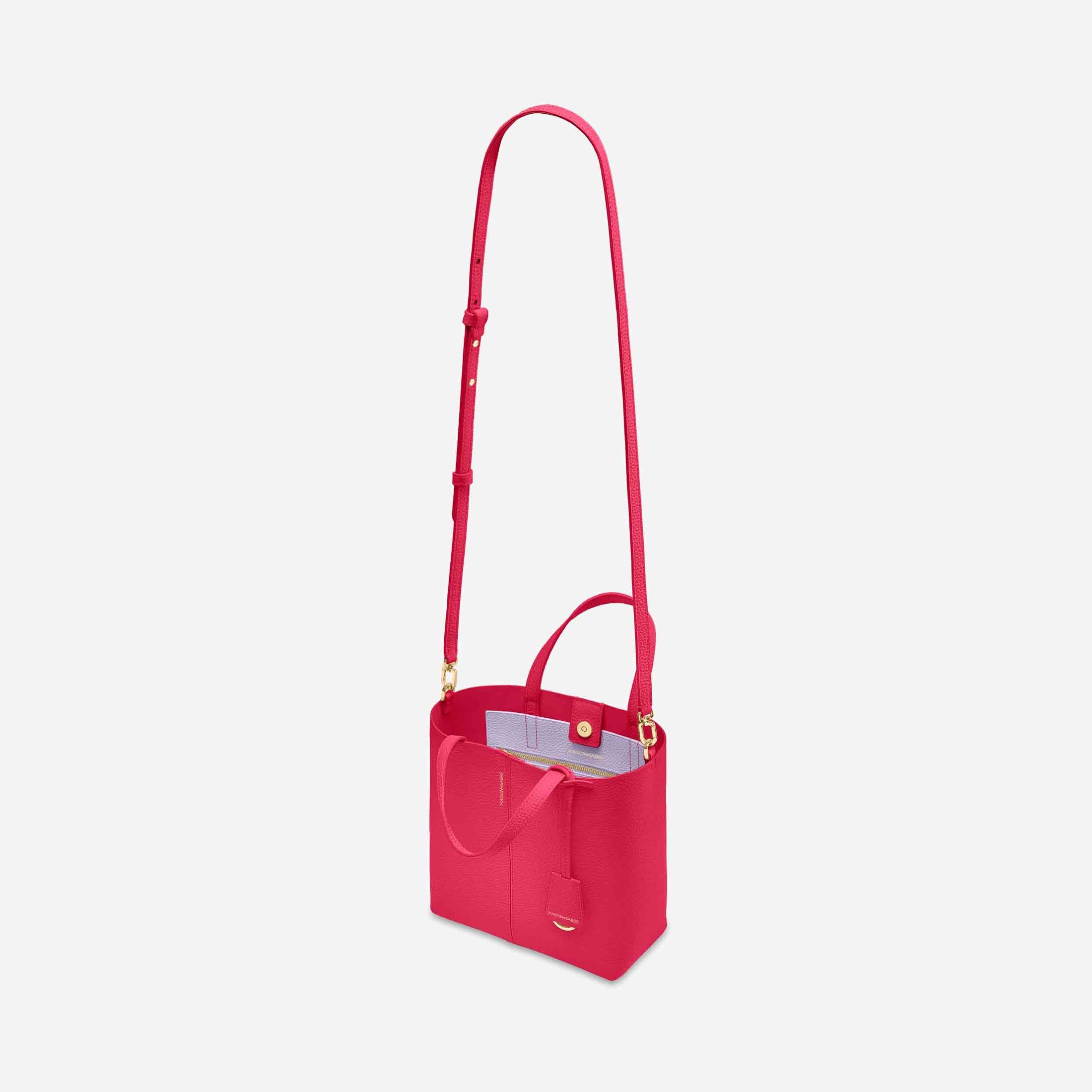 The Small Soft Tote - Fuchsia Lavender – MAISON de SABRÉ