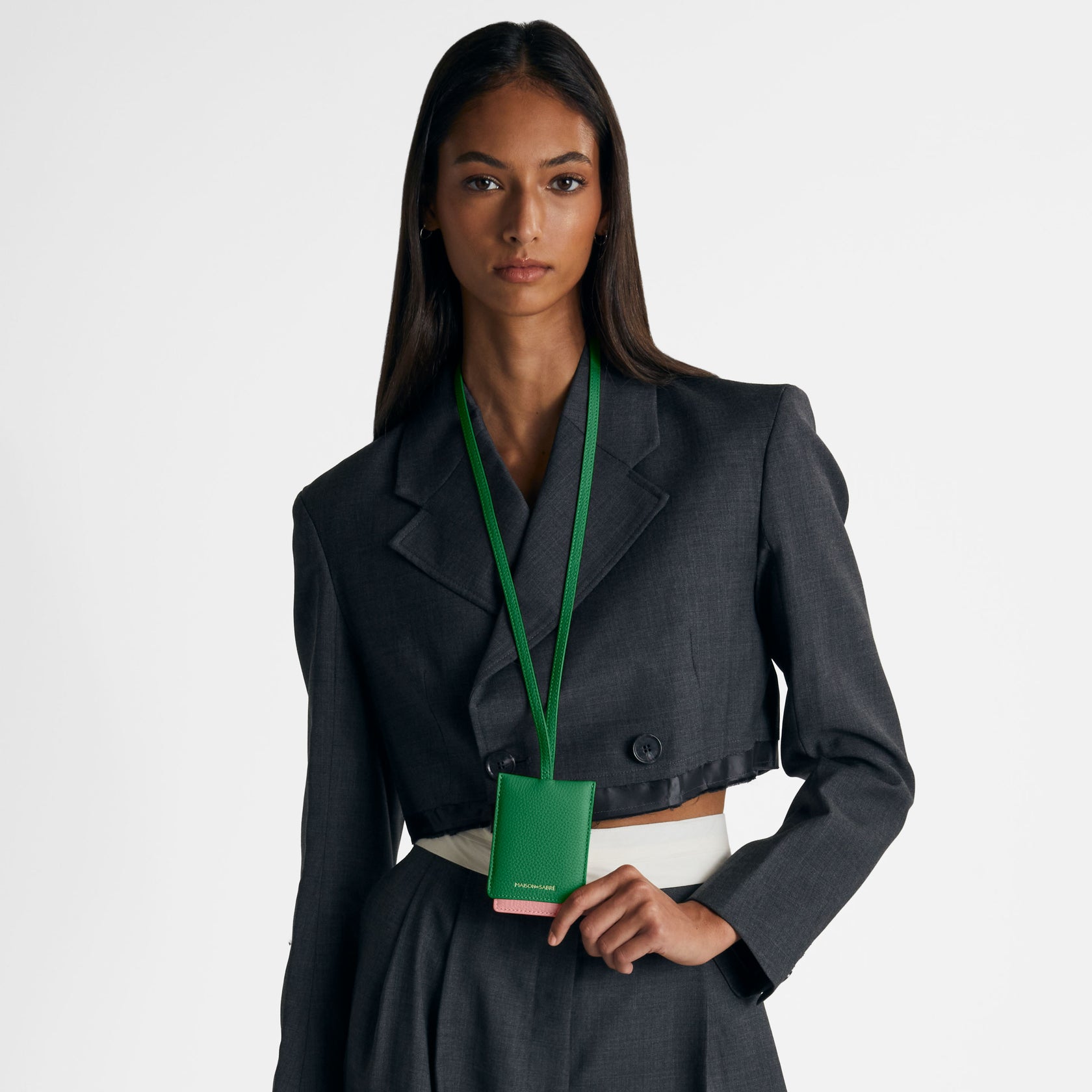 The ID Lanyard - Emerald Lily – MAISON de SABRÉ