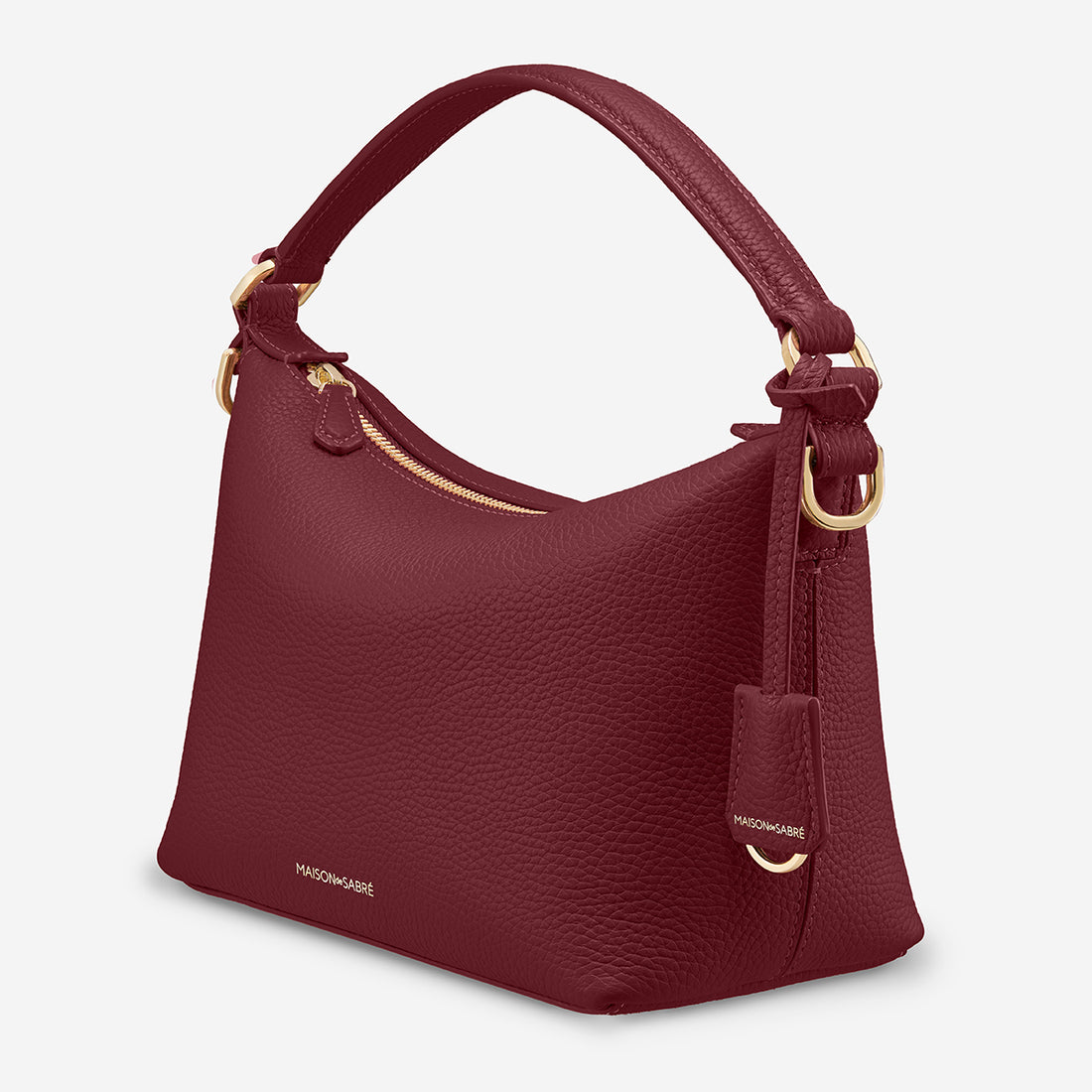 The Small Soft Hobo - Plum Red – MAISON de SABRÉ